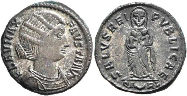 Fausta, Roman Imperial Coins reference at WildWinds.com