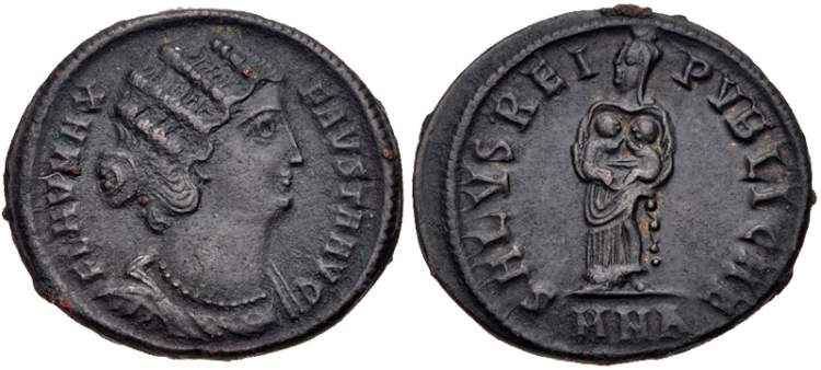 Fausta, Roman Imperial Coins reference at WildWinds.com