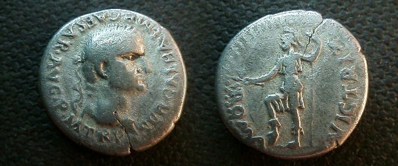Galba Denarius. SER GALBA IMP CAESAR AVG P M TR P, laureate head right ...