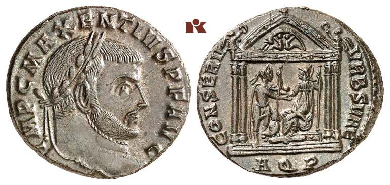 Maxentius, Roman Imperial Coinage of, Thumbnail Index - WildWinds.com