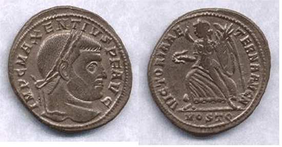Maxentius, Roman Imperial Coins of, at WildWinds.com