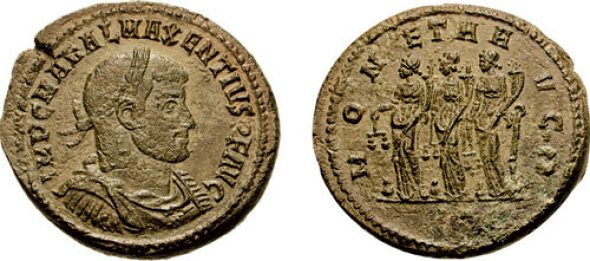 Maxentius, Roman Imperial Coins of, at WildWinds.com