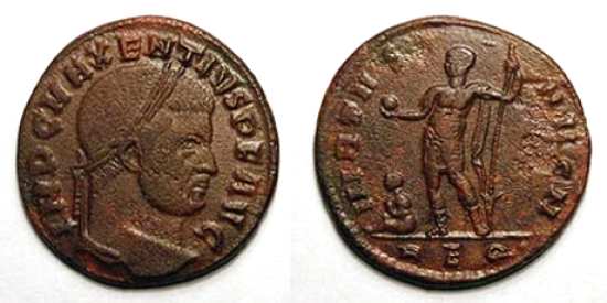 Maxentius, Roman Imperial Coinage of, Thumbnail Index - WildWinds.com