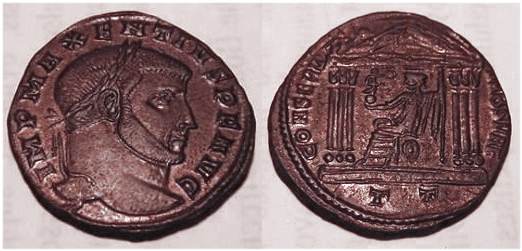 Maxentius, Roman Imperial Coinage of, Thumbnail Index - WildWinds.com