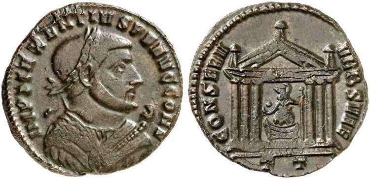 Maxentius, Roman Imperial Coins of, at WildWinds.com