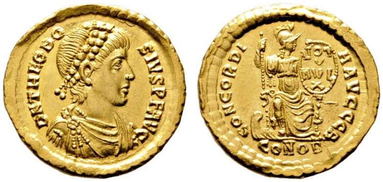 Theodosius I, Roman Imperial Coins of, at WildWinds.com