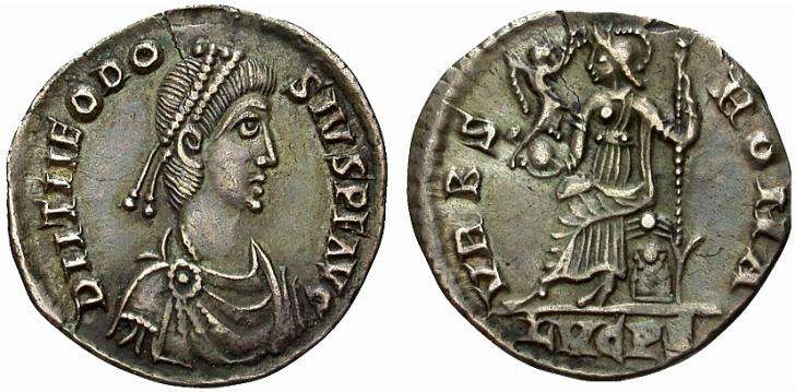 Theodosius I, Roman Imperial Coins of, at WildWinds.com